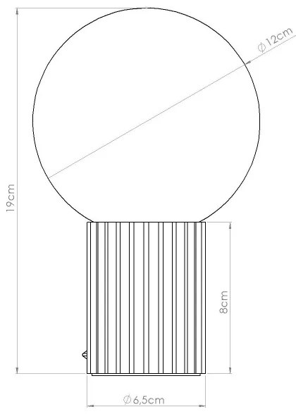 Sollux SL.1711 - Stolní lampa HALO 1xG9/8W/230V pr. 12 cm bílá