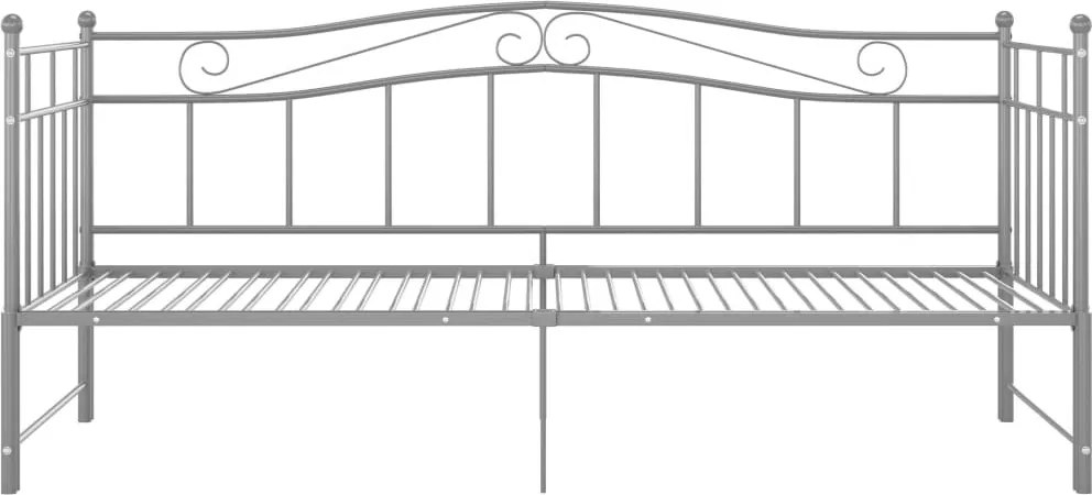 vidaXL Rám vysouvací postele/pohovky kovový 90 x 200 cm [324784] Barva: Šedá