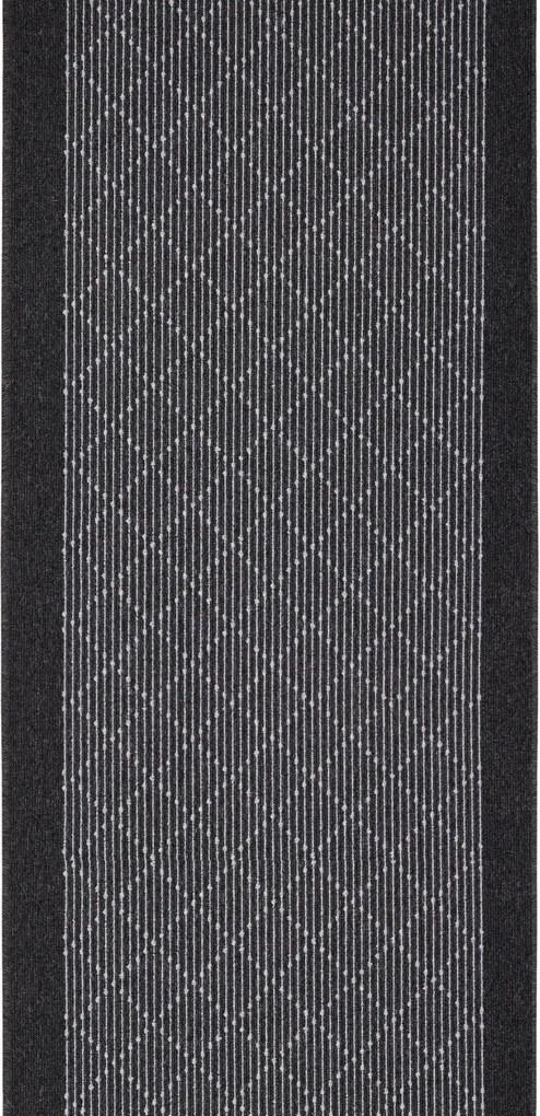 Condor Carpets, Protiskluzový běhoun na míru Boulevard 9229, šíře 100 cm, šedá, chodba / předsíň