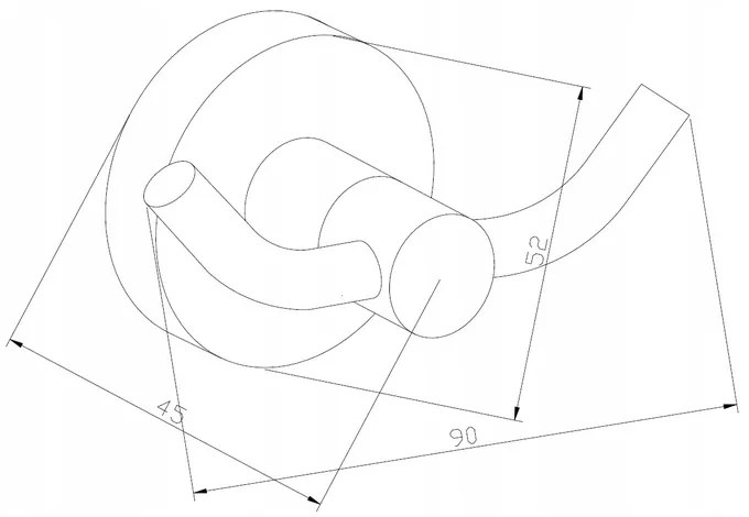 Dvojitý koupelnový věšák na ručníky MEXEN REMO - rose gold, 70507352-60
