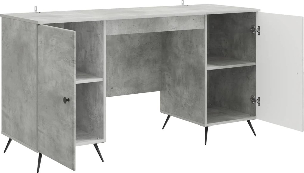 Stůl Betonově šedá 142,5 x 50 x 75 cm Kompozitní dřevo 3414633