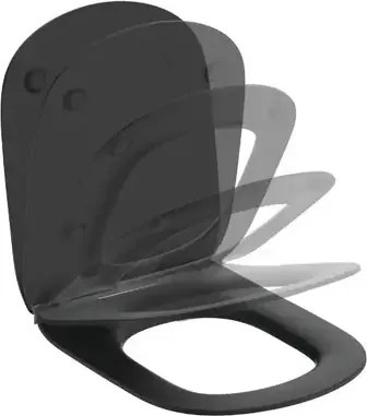 Ideal Standard Tesi - WC sedátko ultra ploché | softclose | černá