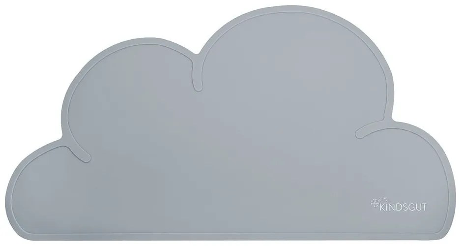 Tmavě šedé silikonové prostírání Kindsgut Cloud, 49 x 27 cm