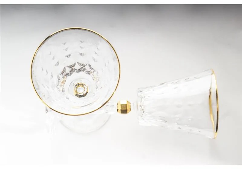 BOHEMIA PRESTIGE CONTE GOLD SKLENICE NA VÍNO 260ML SADA 6 KS