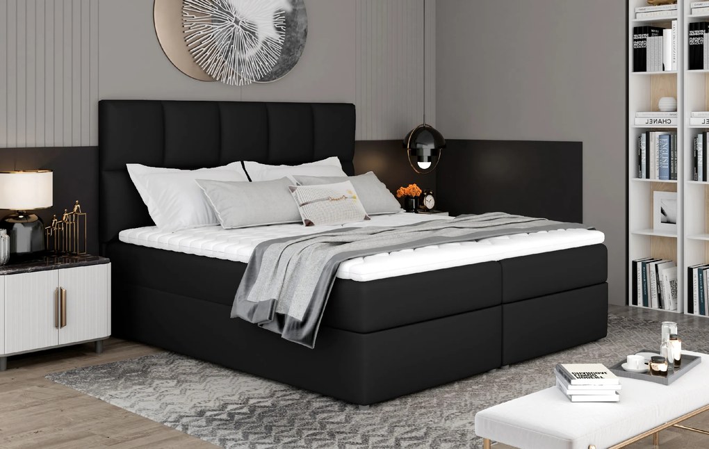 Glossy boxspring postel 185x210 Materiál / Dekor: Omega 68