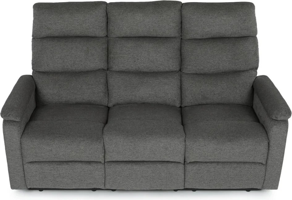 Sedací souprava, polohovací, šedá, látka, ASD-C5980 GREY2