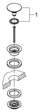 GROHE 65807000 - Odpadová souprava lesklý chrom