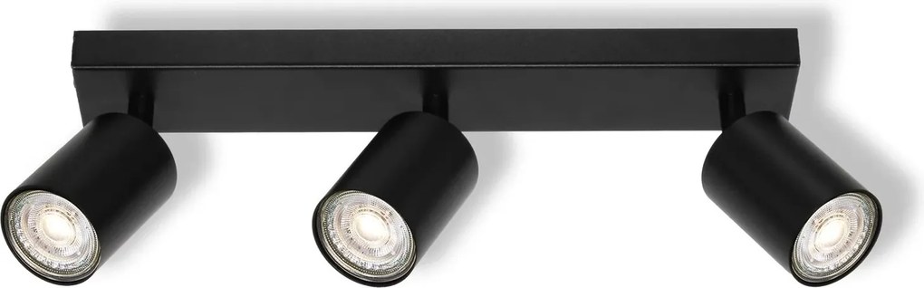 OSRAM 3bodové svítidlo LED SPOT ELEMENTAL BLACK, 37 x 13,8 x 6 cm