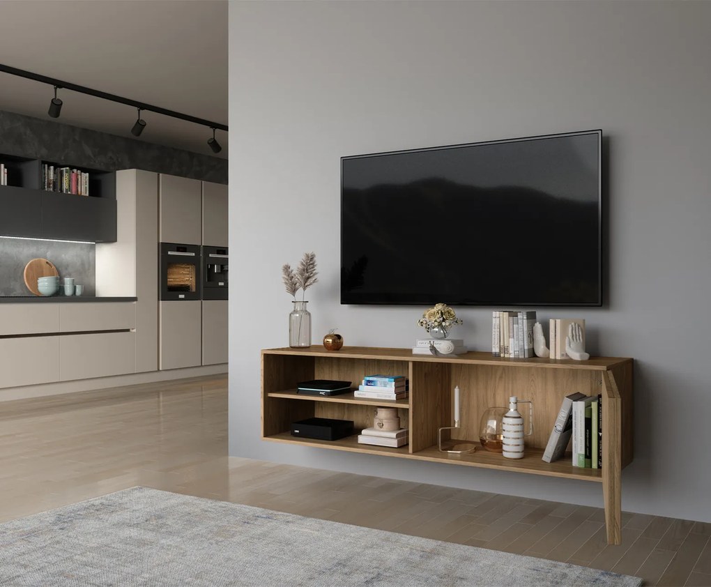 Entsian 150 TV skříňka Závěsný Řemeslný dub
