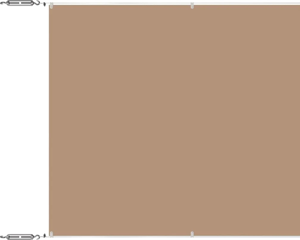 Vertikální markýza taupe 140 x 800 cm oxfordská látka 148413