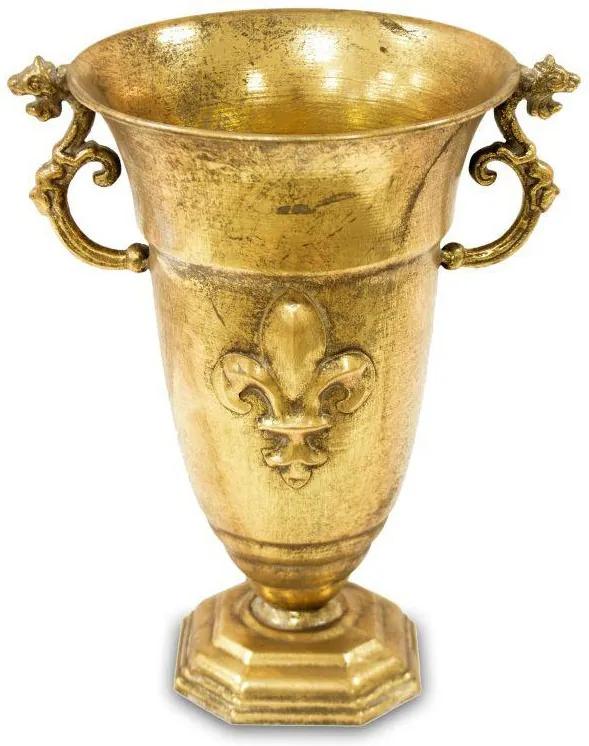 Zlatá váza s ornamentem