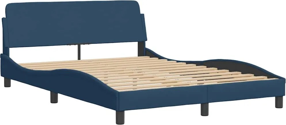 Rám postele bez matrace Hanko modrý 140 x 200 cm textil 3310397