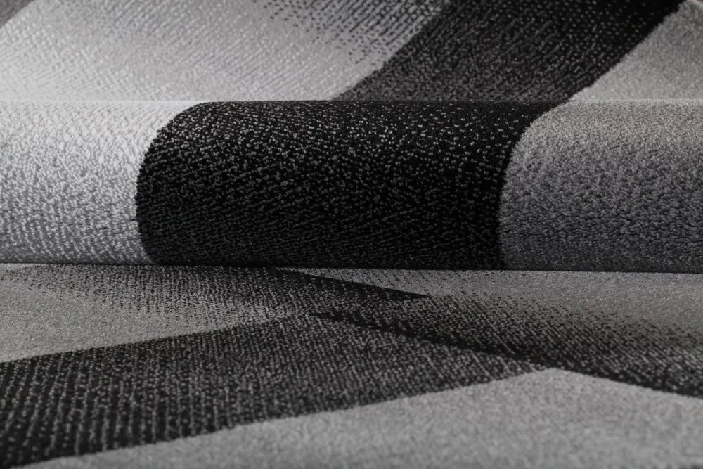 Vopi | Kusový koberec Miami 6560 black - 80 x 300 cm