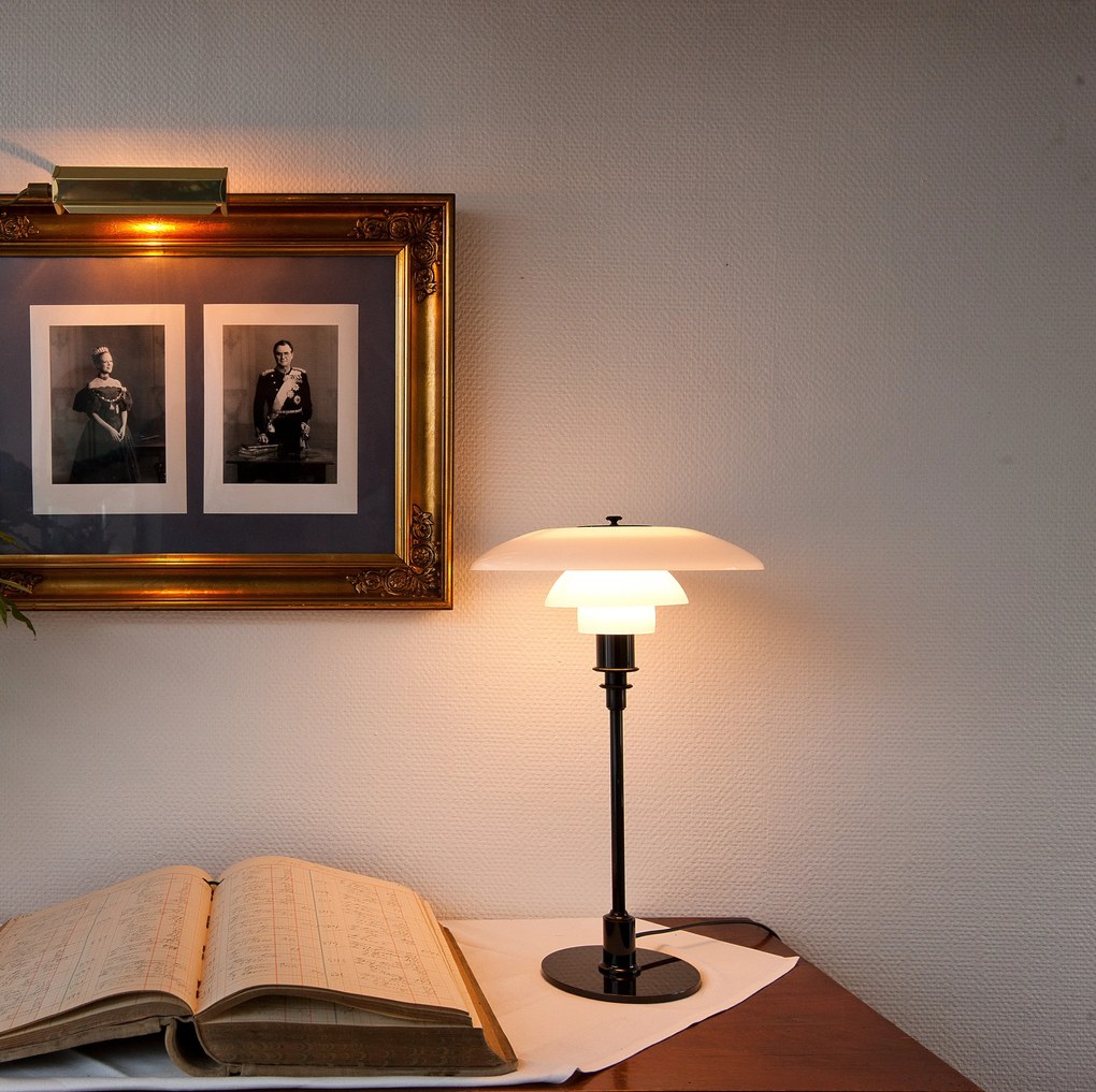 Stolní lampa PH 3½-2½, Black metallised – LOUIS POULSEN
