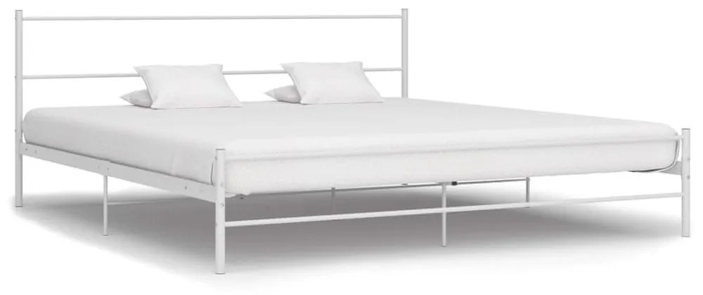 Petromila Rám postele bílý kovový 160 x 200 cm