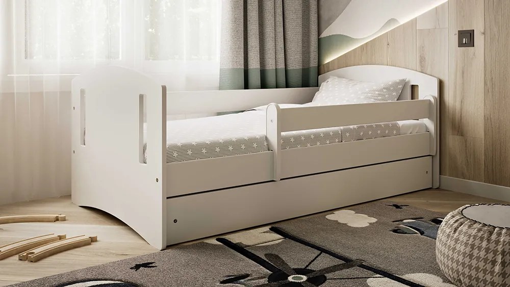 BabyBeds Dětská postel CLASSIC 2 s úložným prostorem Velikost postele: 160x80 cm, Barva postele: Zelená