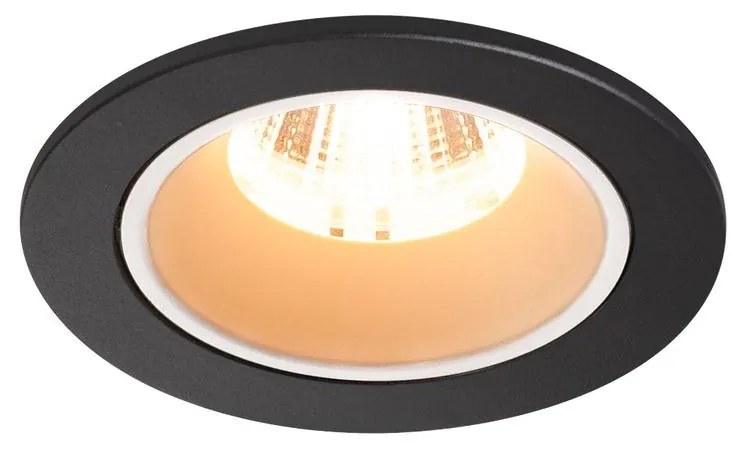 LA 1003776 NUMINOS® DL S vnitřní LED zápustné stropní svítidlo černá/bílá 2700 K 55° včetně listových pružin - BIG WHITE