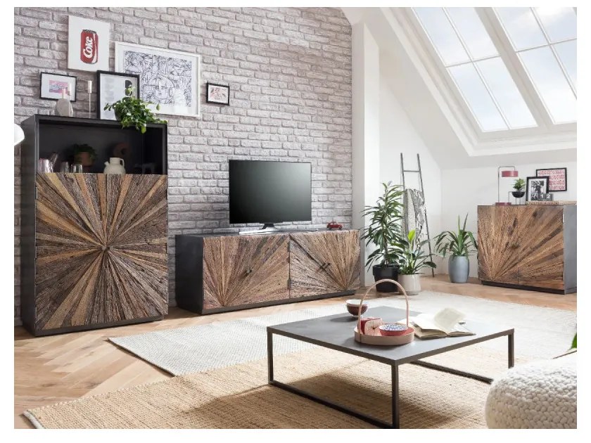 Massive home | Luxusní vinotéka Dallas z masivního recyklovaného dřeva