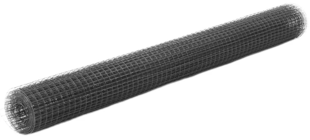 Pletivo ke kurníku ocel PVC vrstva 10 x 1,5 m šedé 143651