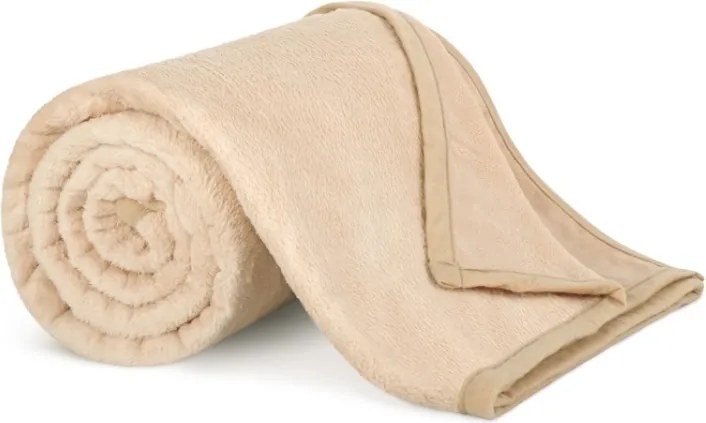 Bellatex Přikrývka Korall micro jednolůžko 150x200 cm Béžová