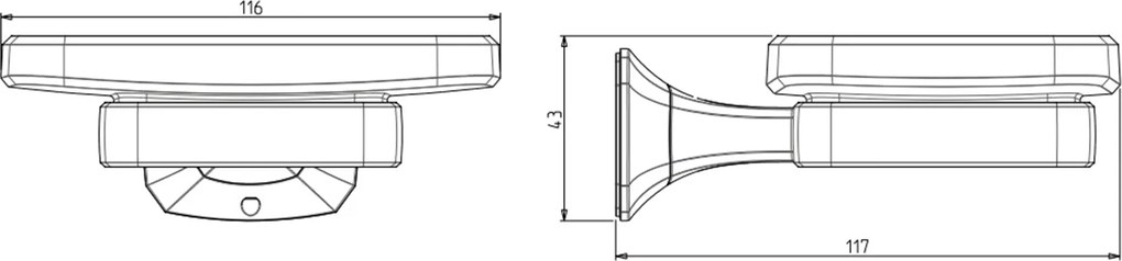 Sapho Sapho, AIDA mýdlenka, chrom/mléčné sklo, AI002