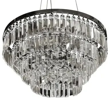 Křišťálový lustr Salerno XL chrom