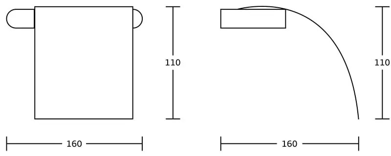Mexen Adox, držák toaletního papíru, zlatá lesklá, 70182333-50