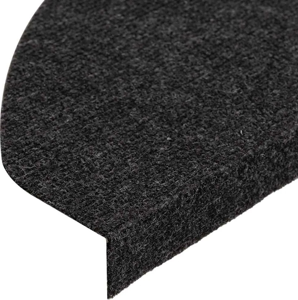 Samolepicí podložky na schody 30 ks černé 65x22,5x3,5 cm 3365907