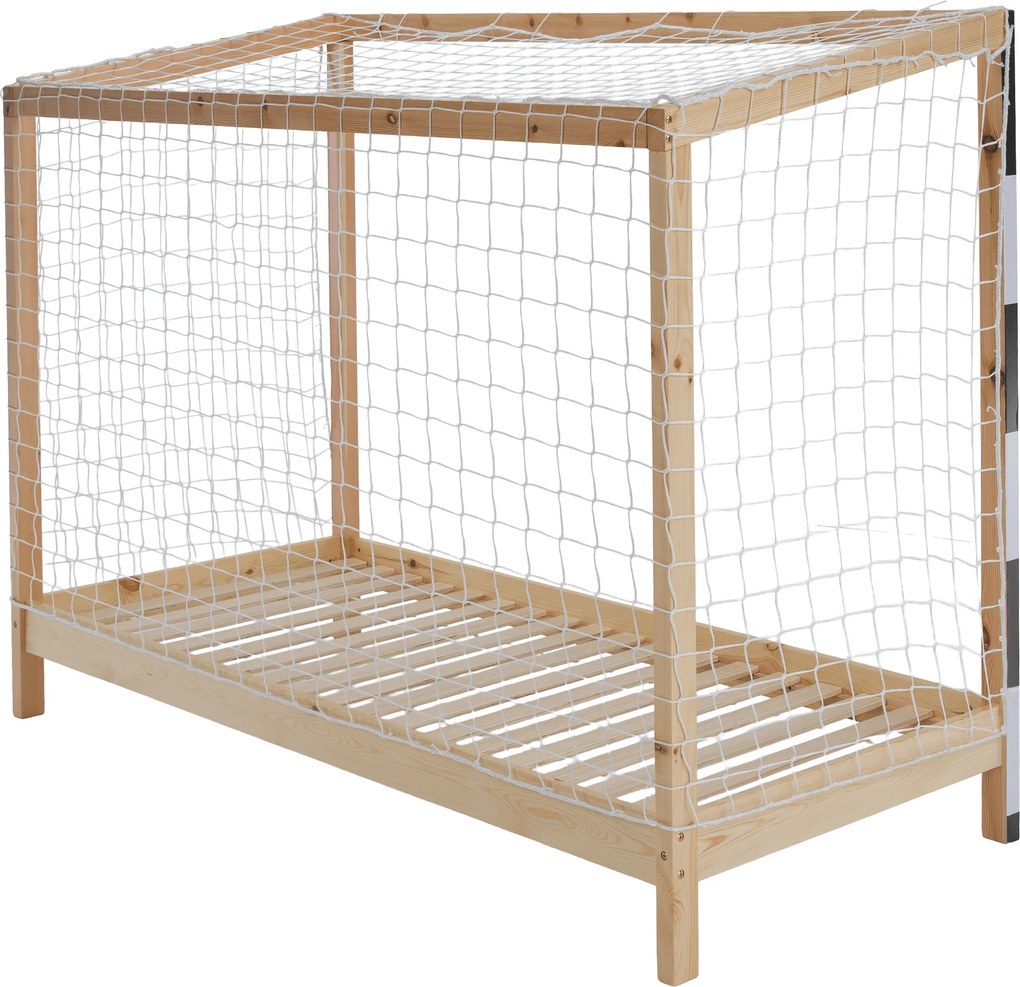 Montessori postel, přírodní/bílá/černá, 90x200, FUTAL