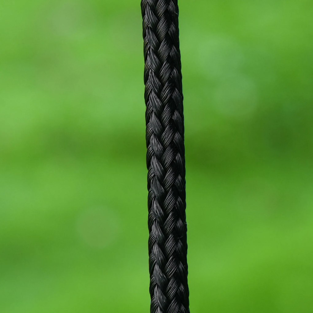 Outsunny Hnízdová houpačka Ø110 cm, závěsná houpačka do 100 kg, nastavitelná dětská houpačka, zahradní hnízdová houpačka pro děti ve věku 3-12 let, z…