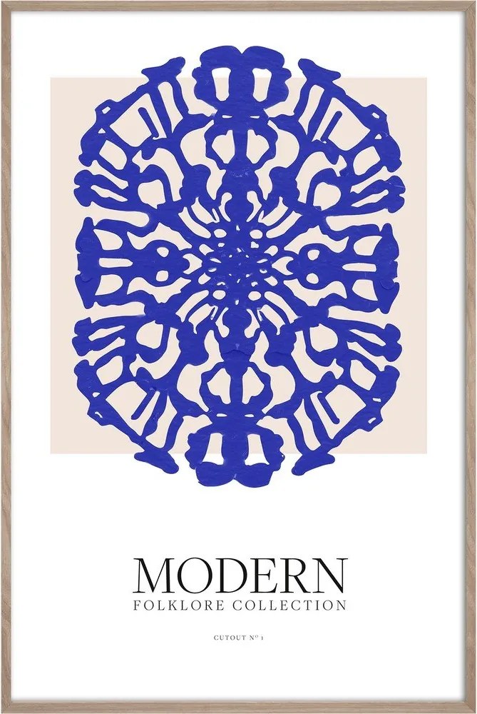 Tištěný obraz s rámem 60x90 cm Blue Folklore – Styler