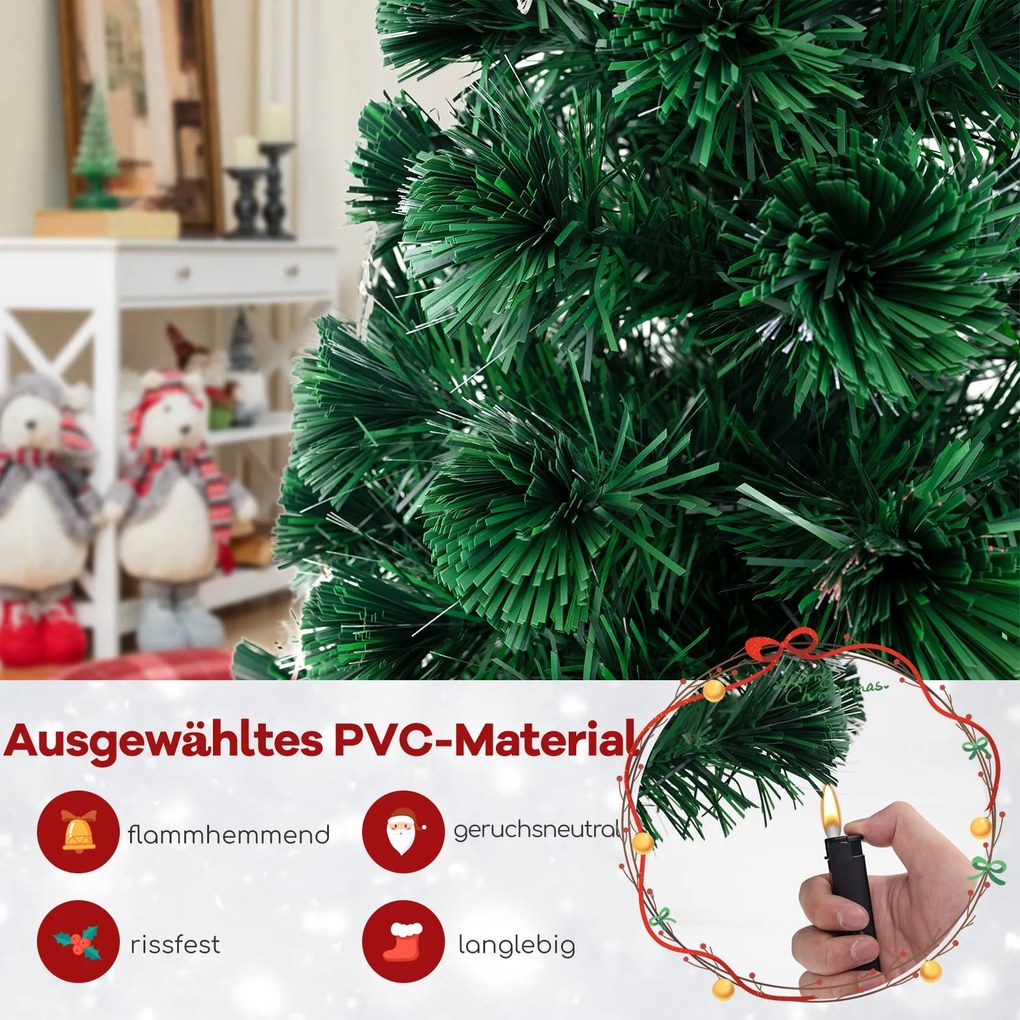 Costway 120cm umělý vánoční stromek vyrobený ze sklolaminátu