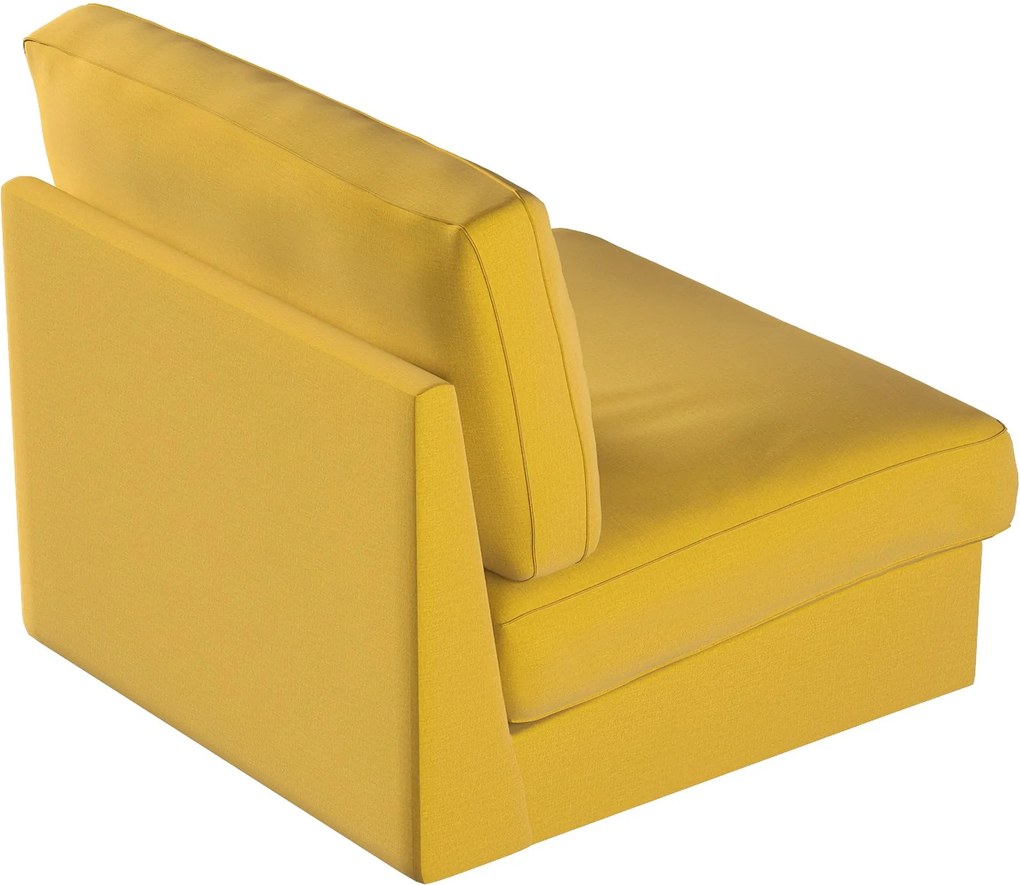 Potah na neskládací křeslo IKEA Kivik barva žlutá látka sametová