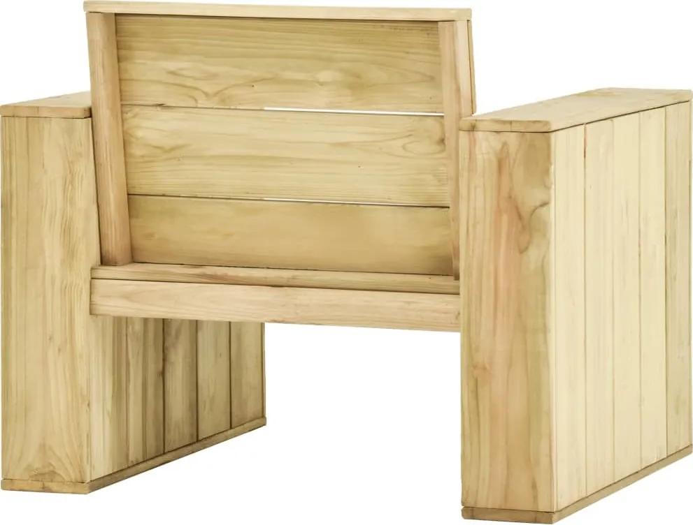 vidaXL Zahradní židle 2 ks 89 x 76 x 76 cm impregnované borové dřevo [3053201]