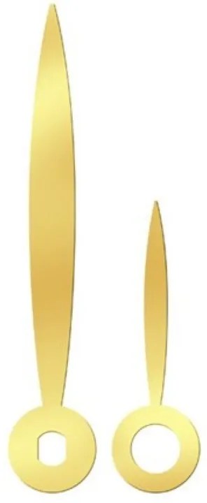 Hodinové ručky kovové /149 - 0044 zlaté