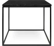 Tone Hone Konferenční stolek Rafel MRAMOR 50 cm (Černý mramor, černé nohy)