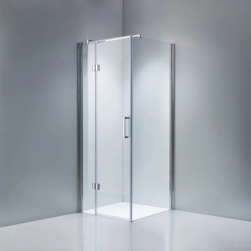 BPS-koupelny Čtvercový sprchový kout HYD-SK1390B 90x90 chrom/transparent - bez vaničky