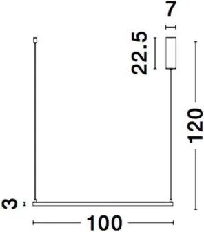 Závěsné LED svítidlo NOVA LUCE ETERNA 50W 3000K 9990731 stmívatelné Triac