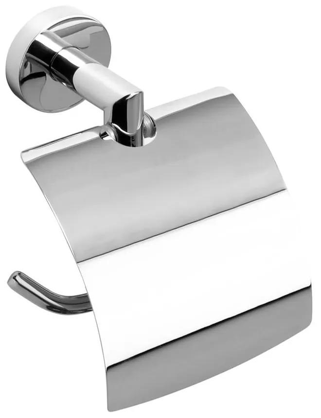Mosazný držák na toaletní papír ve stříbrné barvě Sapho X-Round