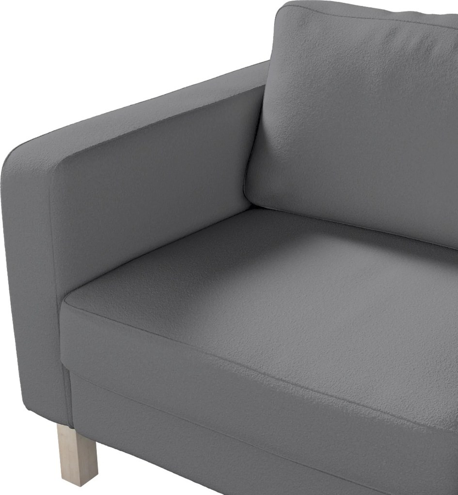 Potah na pohovku IKEA Karlstad 2-místná, nerozkládací, krátký barva šedá látka pletený vzor
