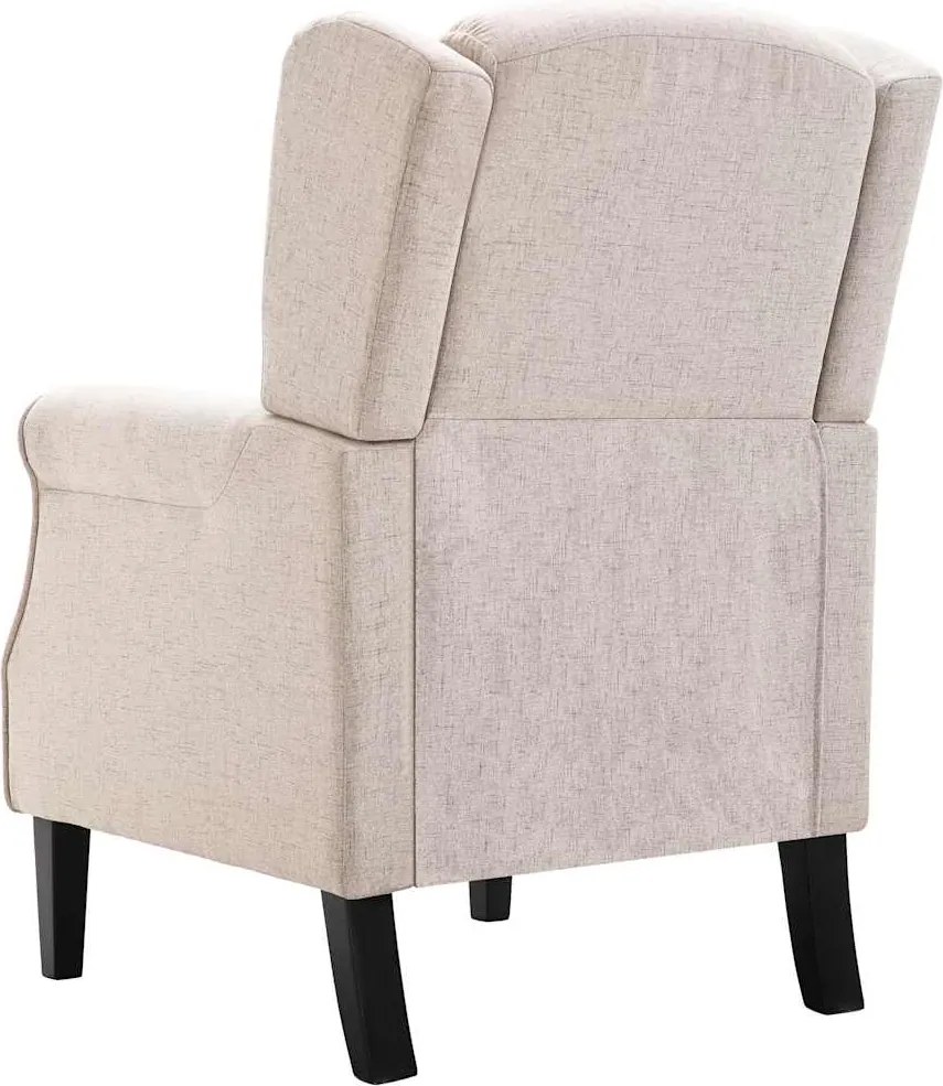 Křeslo béžové textil 248614