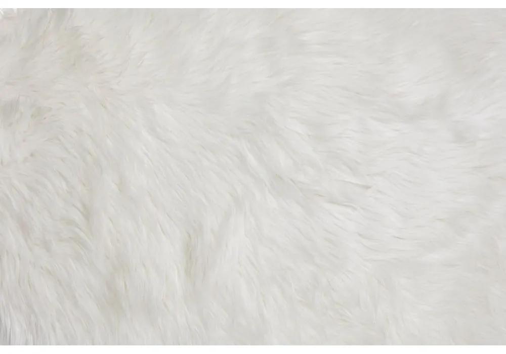 Bílá syntetická kožešina 290x180 cm - Flair Rugs