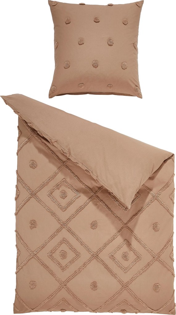 XXXLutz POVLEČENÍ, renforcé, hnědá, 135/200 cm Ambiente - Online Only povlečení - 004562021603