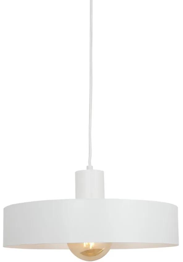DNYMARIANNE -25% Nordic Design Bílé kovové závěsné světlo Mayen 35 cm
