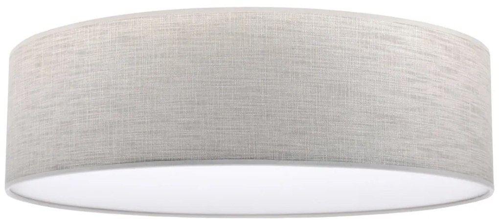 Stropní svítidlo Stone, 1x světle béžové textilní stínítko/bílé PVCové stínítko, (bílé plexisklo), (fi 50cm)