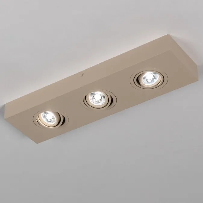 Stropní LED svítidlo Spot Quality Quadra 3 Taupe