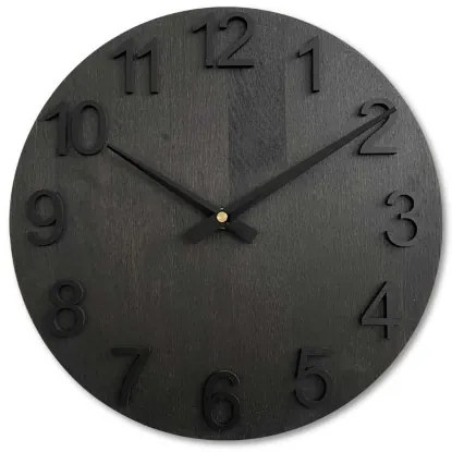 Designové nástěnné hodiny z masivního dřeva I SENTOP MAS017-3169-hands/black