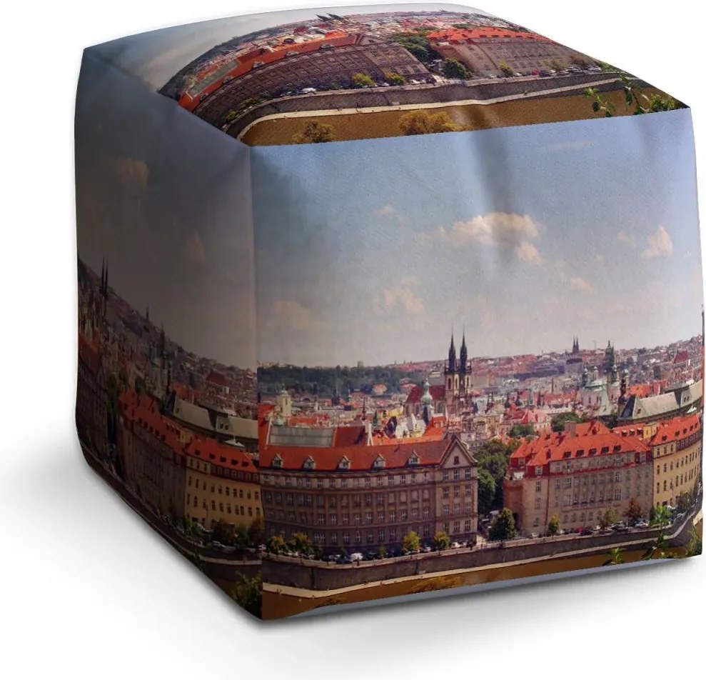 Sablio Taburet Cube Praha - 60x60x60 cm