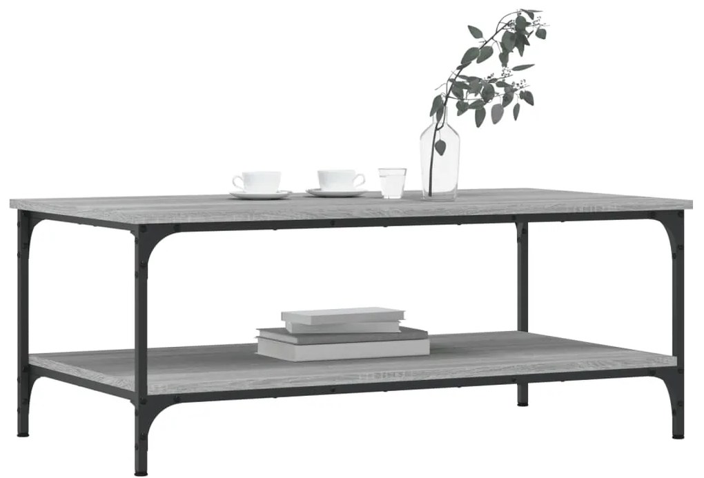 Konferenční stolek šedý sonoma 100x55x40 cm kompozitní dřevo - Default Title
