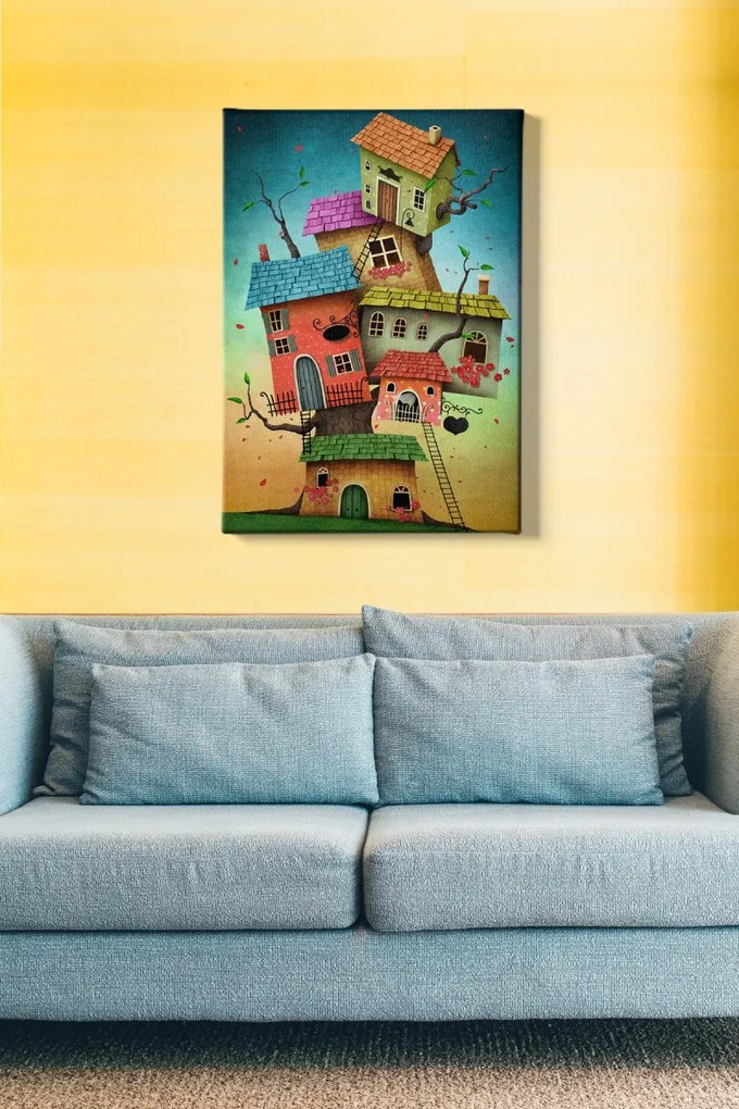 Obraz na plátně Surreal treehouse 50x70 cm